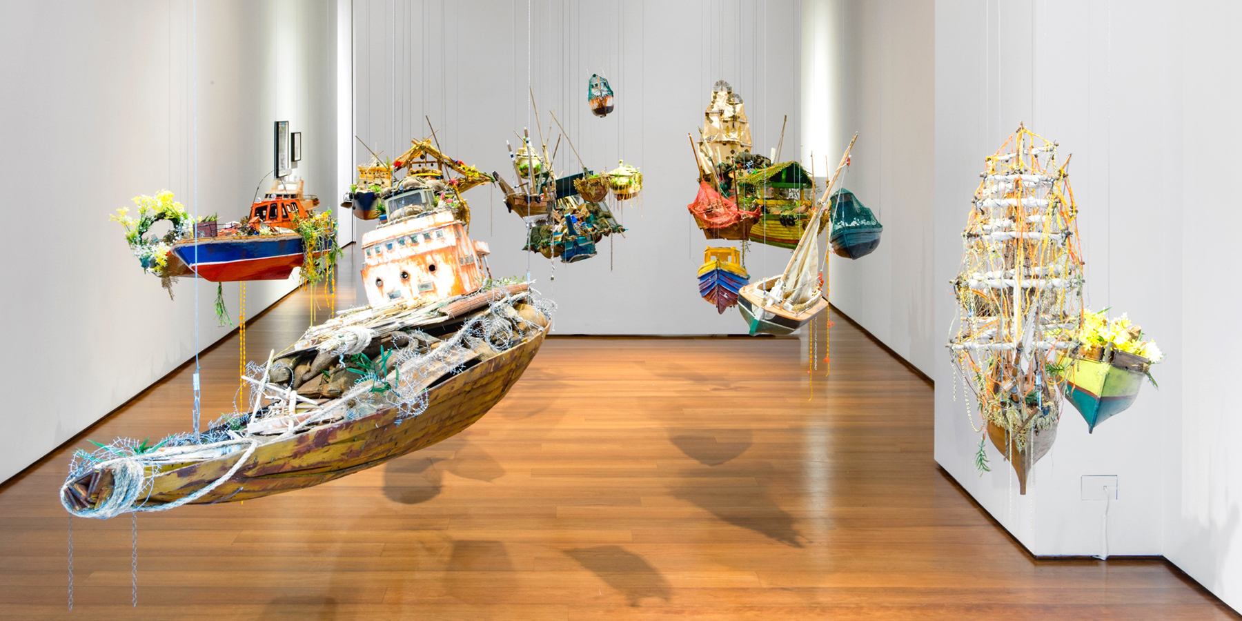 Hew Locke’s Artful Flotilla Drops Anchor in New York