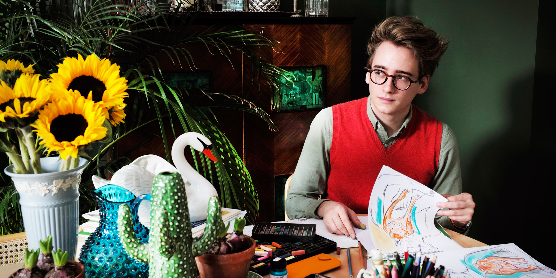 Luke Edward Hall Is Drawing a Fascinating Future — 1stdibs Introspective