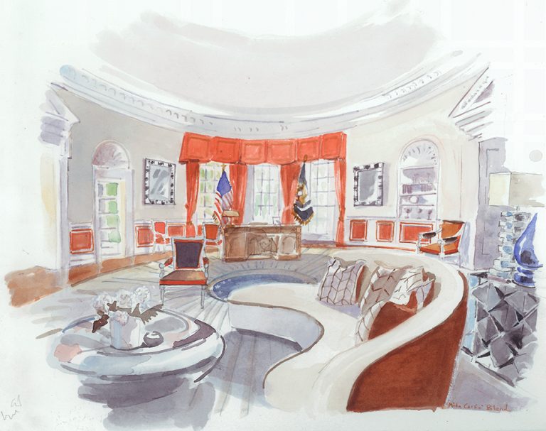 5 Designers' White House Interiors for Clinton and Trump - 1stdibs