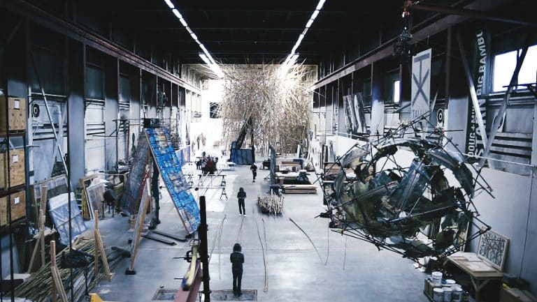 The Starn Twins’ Studio Is Bursting with Bamboo | 1stDibs