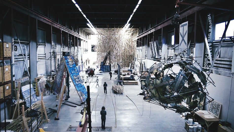 The Starn Twins’ Studio Is Bursting with Bamboo | 1stDibs