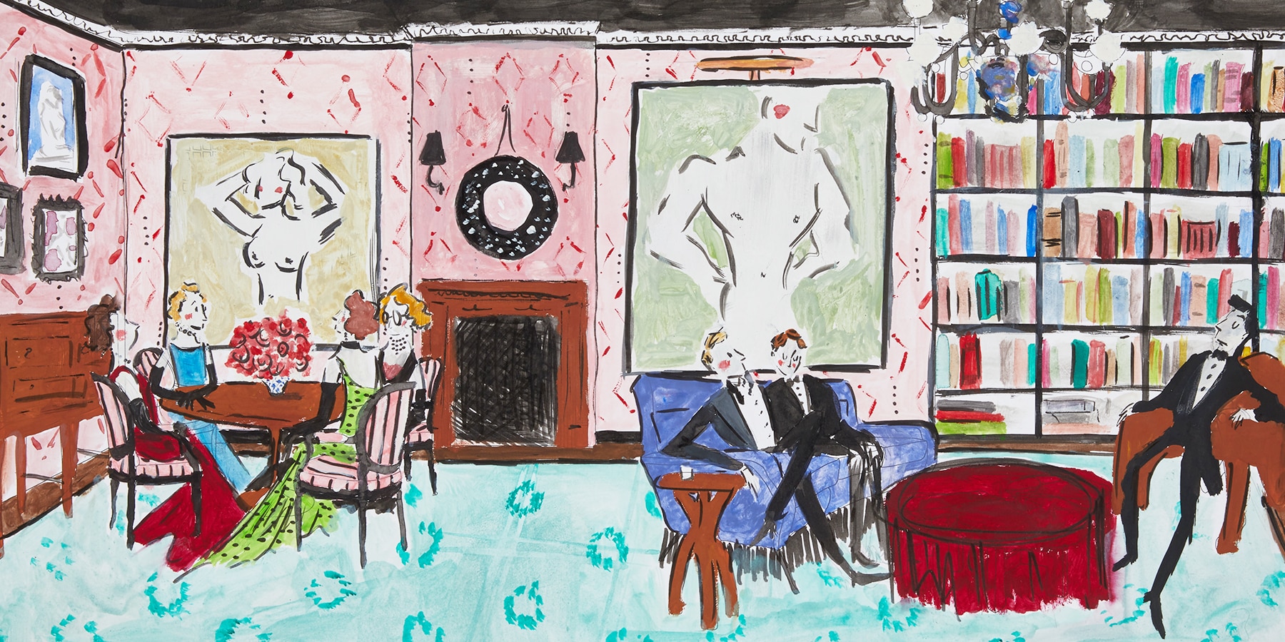 High-Society Hijinks Fill the Imagination of Illustrator Tug Rice ...